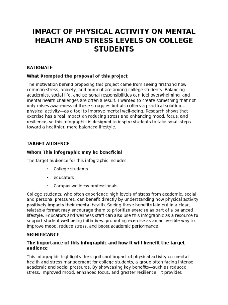 Exercise Benefits for College Mental Health | PDF