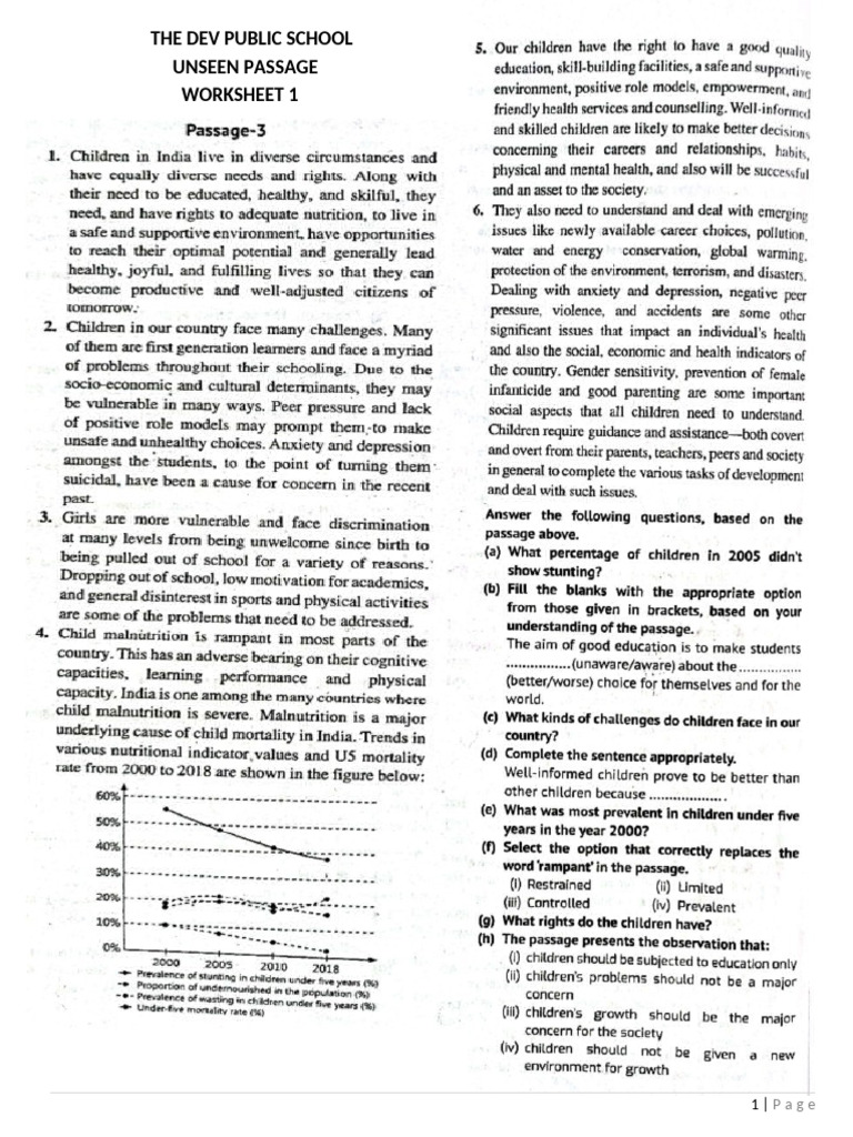 English Worsheet | PDF