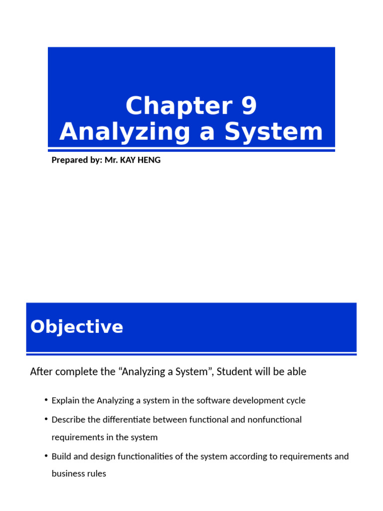 Chapter9 - Analysing System | PDF | Use Case | System