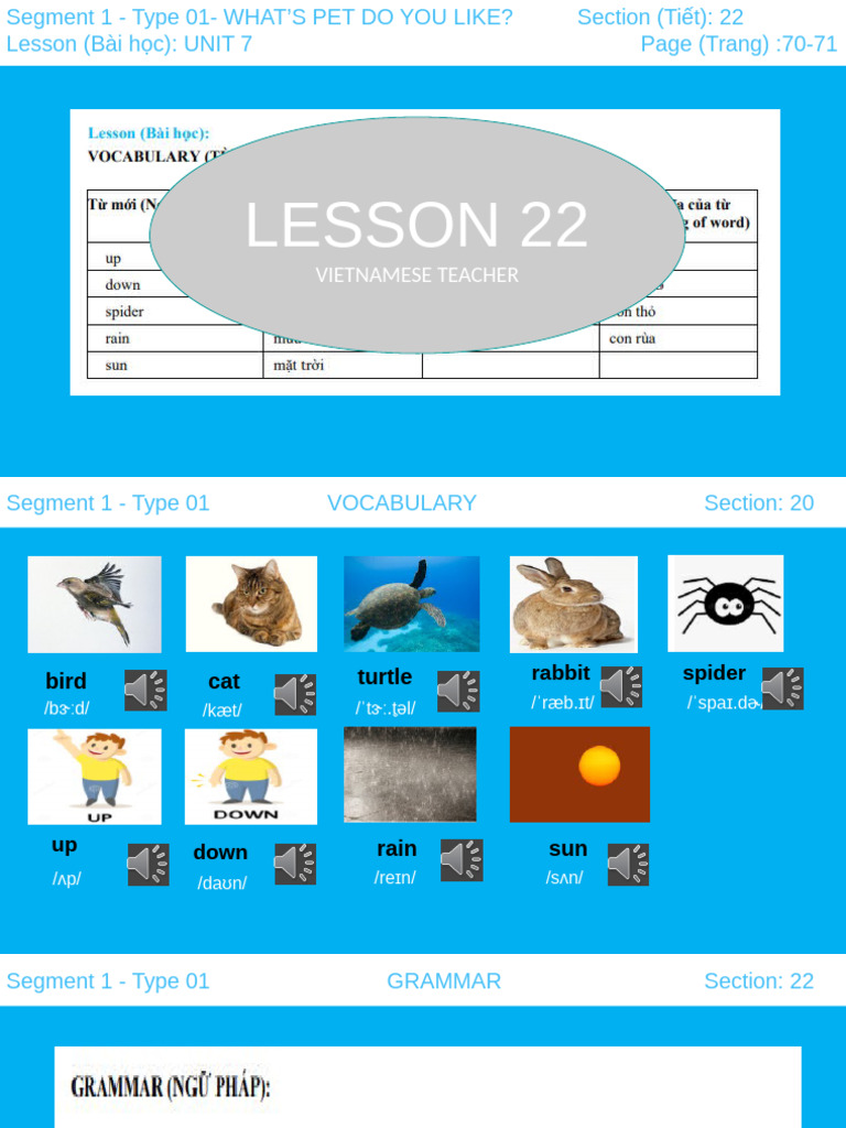 Lesson 22 Pre - Starters 2 Powerpoint | PDF