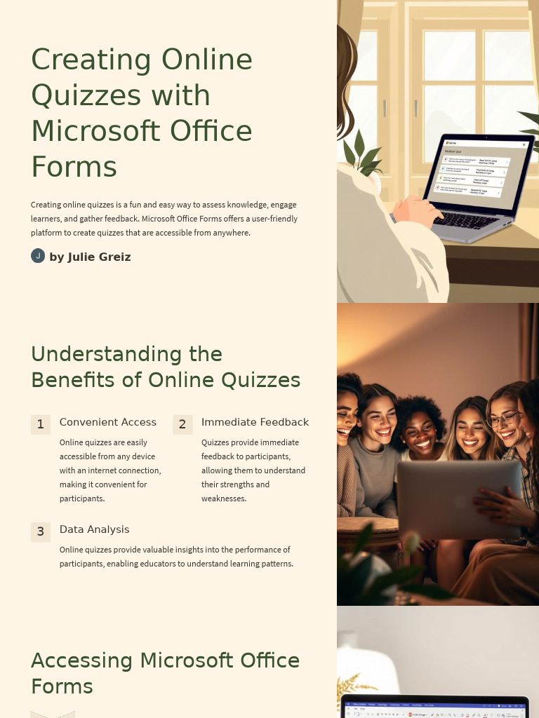 Creating Quizzes with Office Forms | PDF | Quiz | Usability