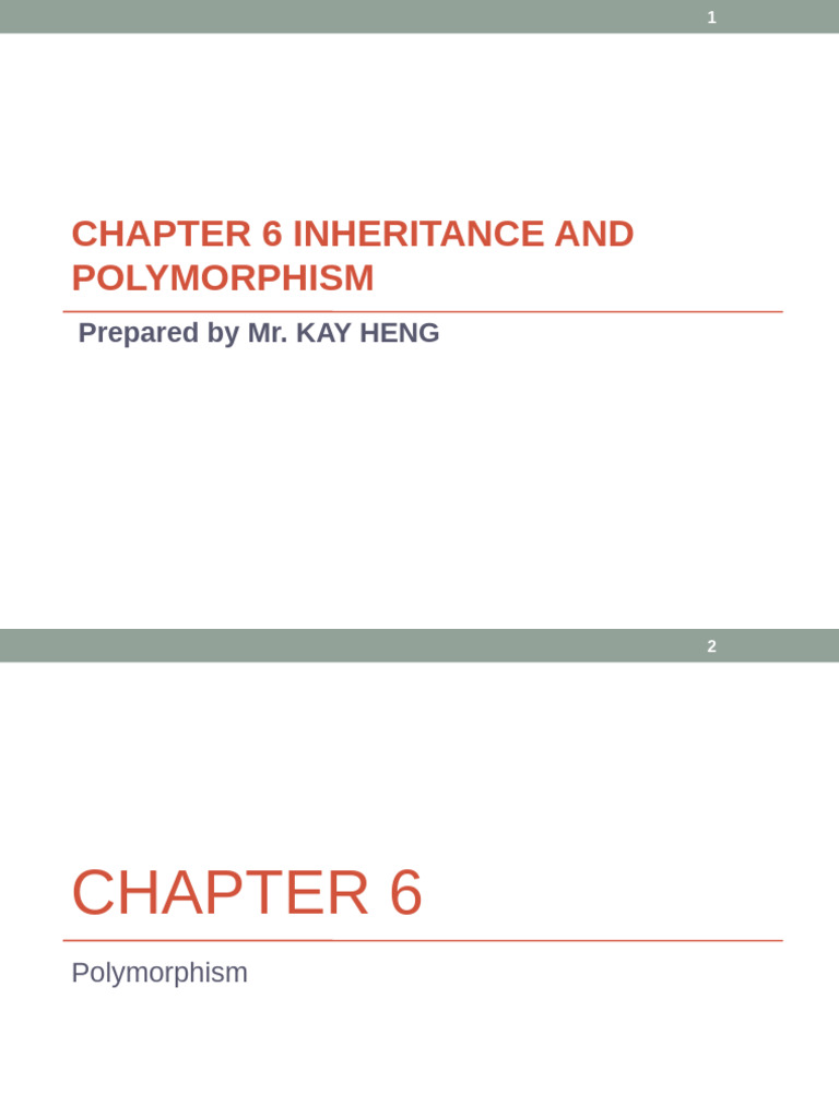 Chapter6 Polymorphism Pdf Method Computer Programming Class Computer Programming