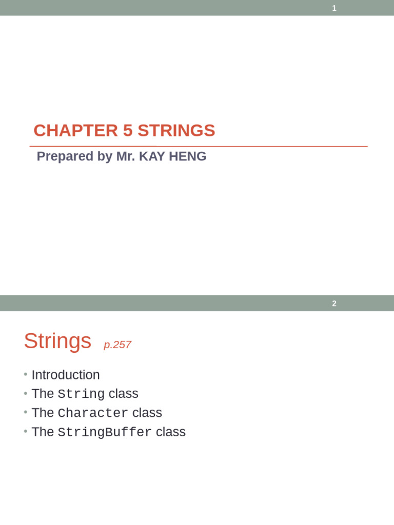 Chapter5 String Pdf String Computer Science Computing