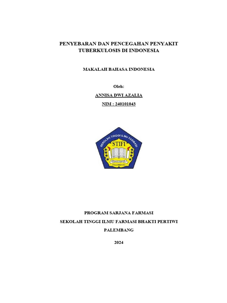 Penyebaran dan Pencegahan TBC di Indonesia | PDF