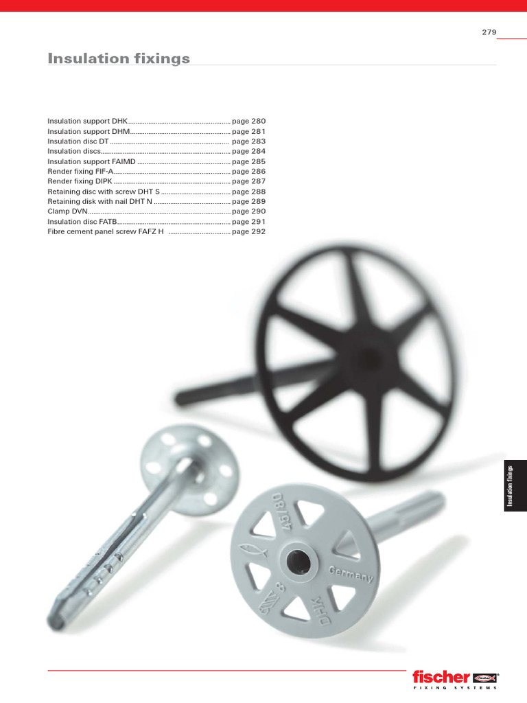 Insulation Fixings Overview and Types | PDF | Thermal Insulation | Brick