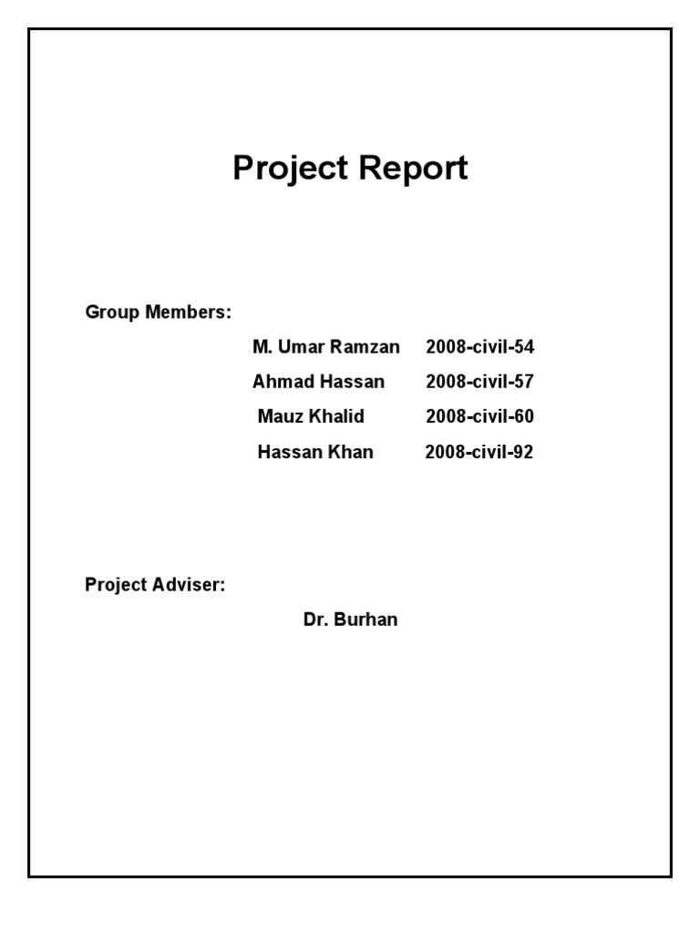 Project Report | PDF | Strength Of Materials | Concrete