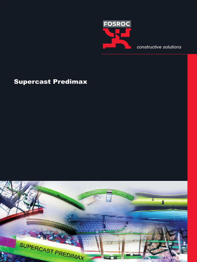 Supercast Predimax Injection System | PDF | Concrete | Building Engineering