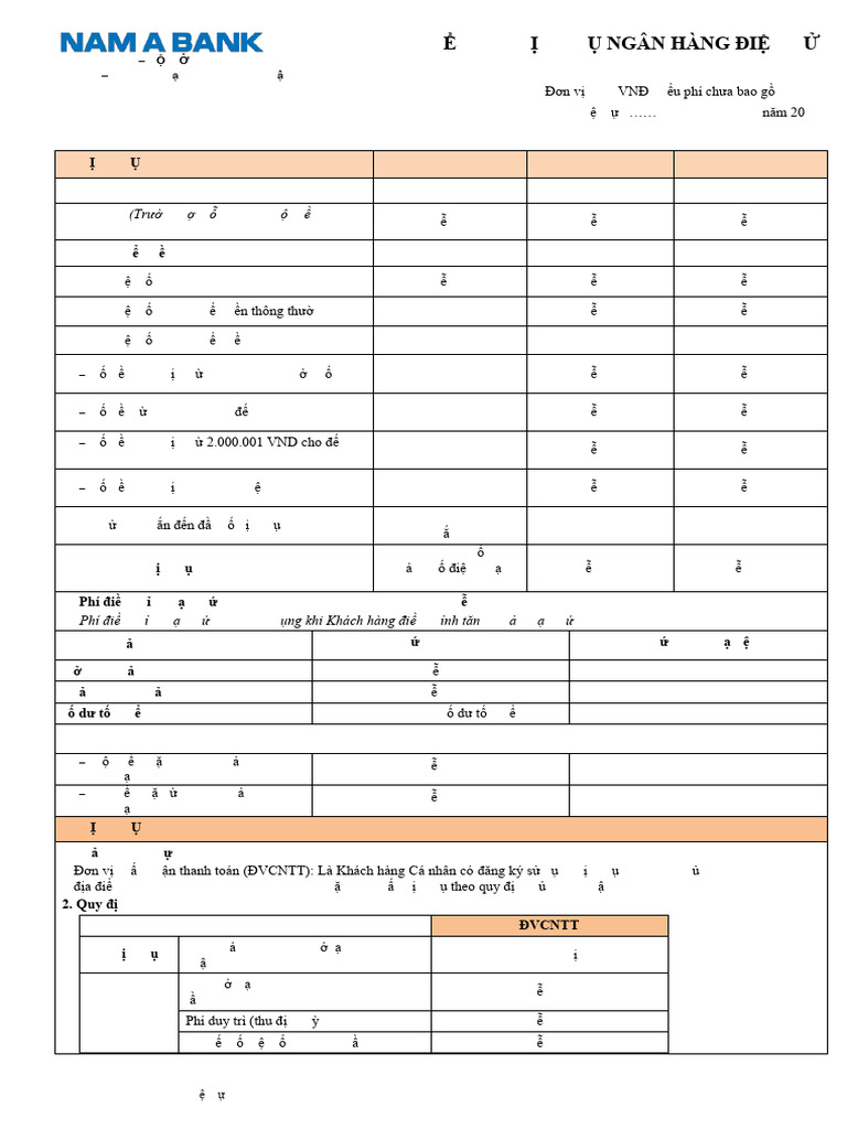 Bieu Phi DV NHDT | PDF