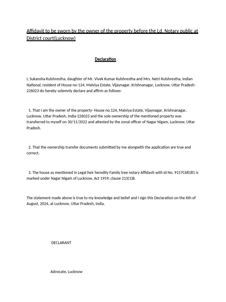 Affidavit To be-WPS Office1 | PDF