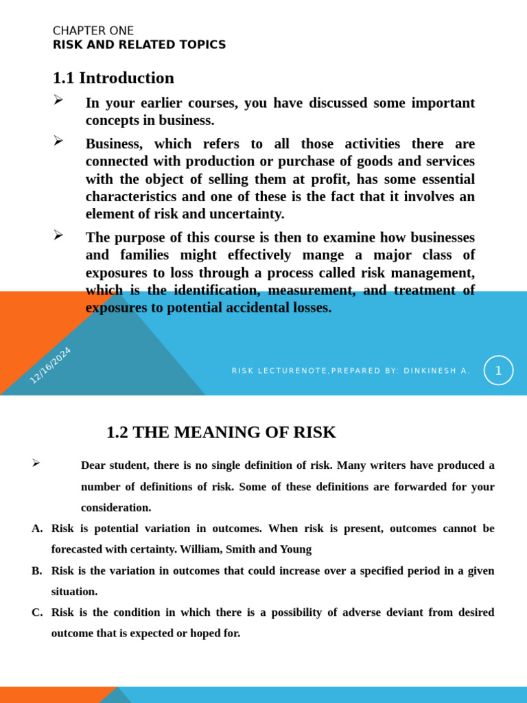 Understanding Business Risk Management | PDF | Insurance | Risk