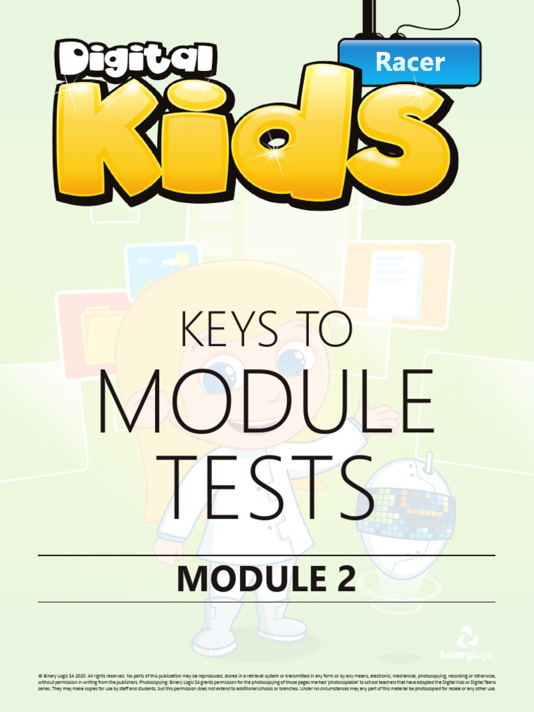 Year 3 - Module 2 Answer Key | PDF | Computer File | Data Management
