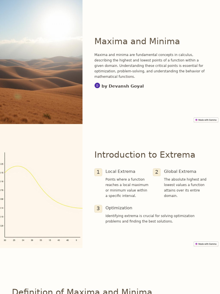 Maxima and Minima | PDF | Mathematical Optimization | Algorithms