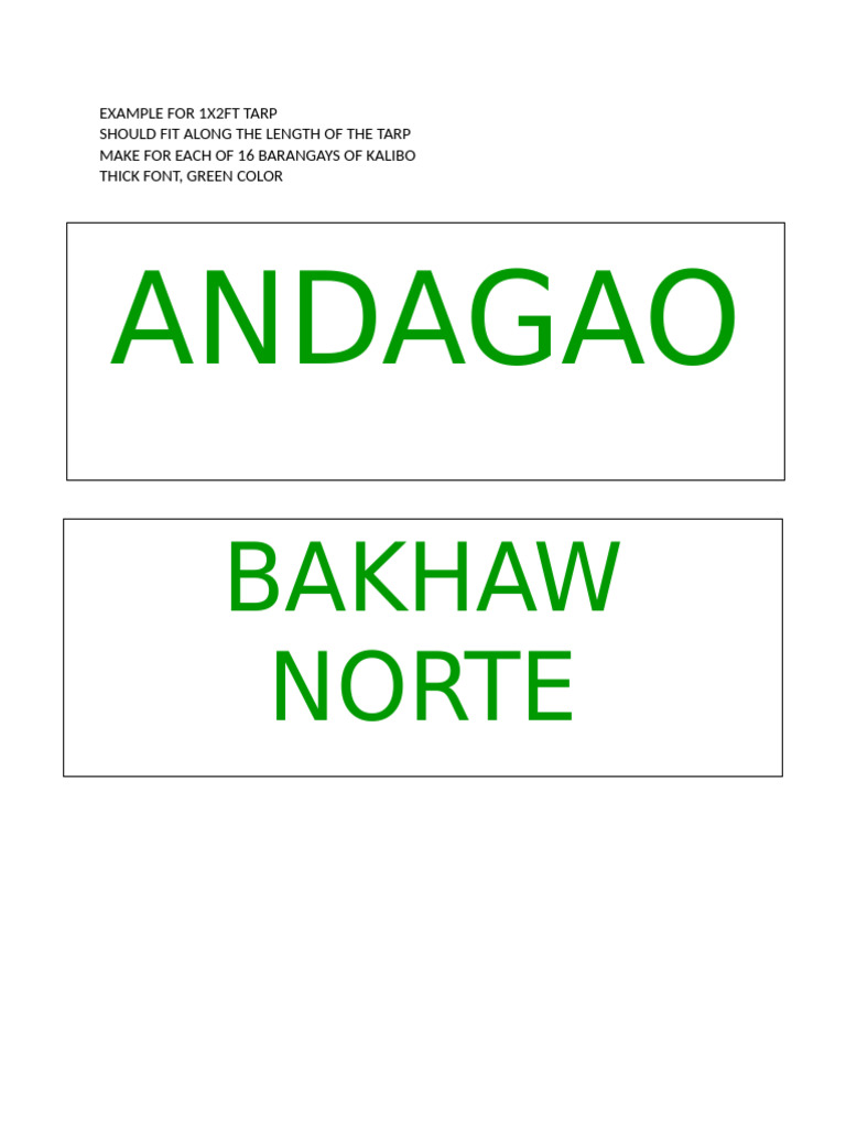 Tarps For Childrens Month | PDF