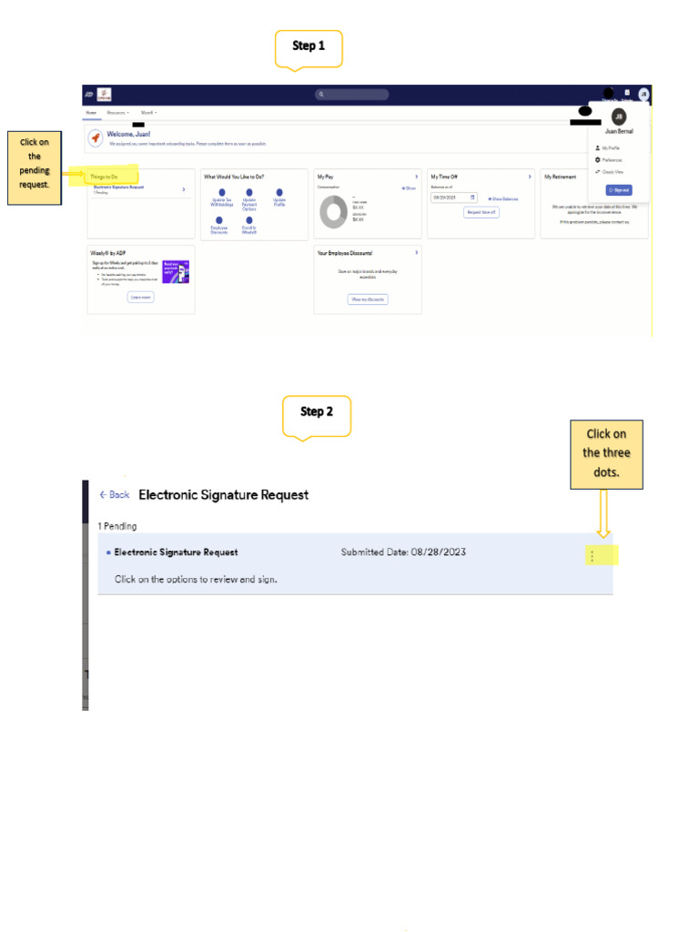 Guide Step by Step How To Sign Offer Letter in ADP | PDF