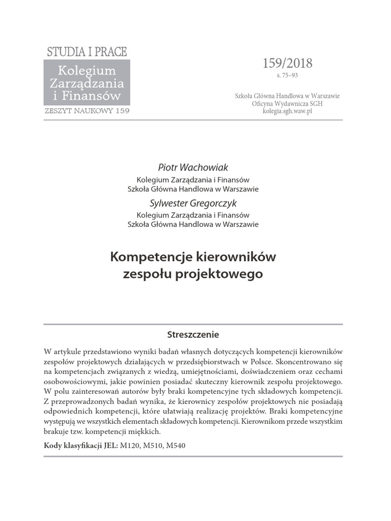 117 I 05 Wachowiak | PDF
