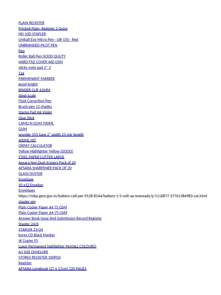 Bhuj Link | PDF | Stationery | Writing Implements