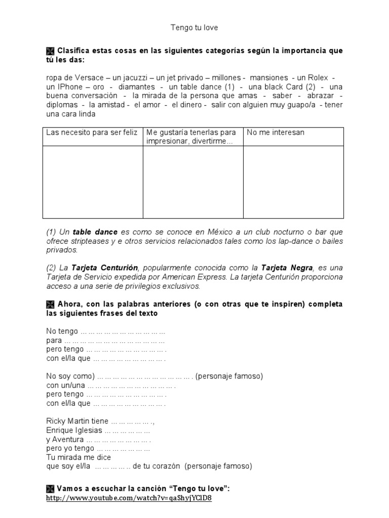 Tengo Tu Love | PDF | premios Grammy | Música hip-hop