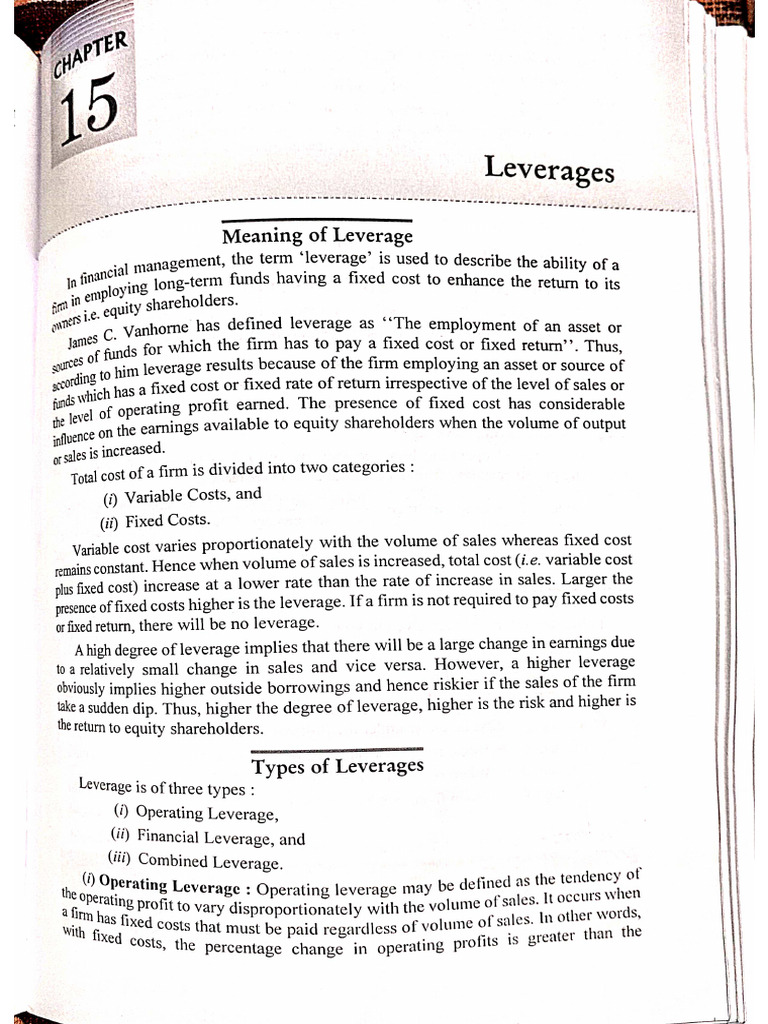 Leverages | PDF