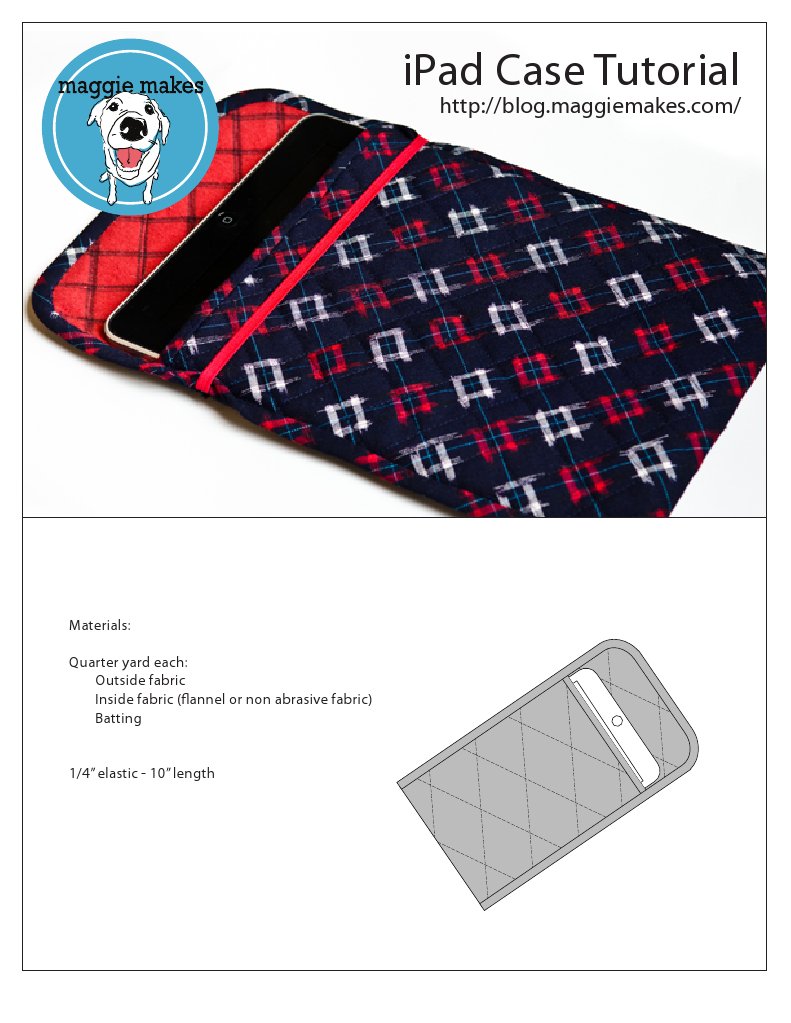 DIY iPad Case Sewing Tutorial | PDF
