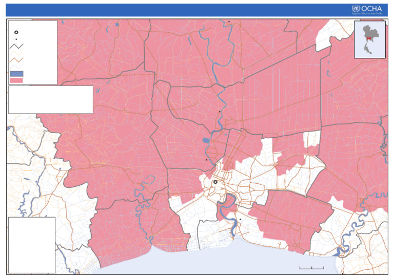 Bangkok Flood Risk Areas Map | PDF | Bangkok | Thailand