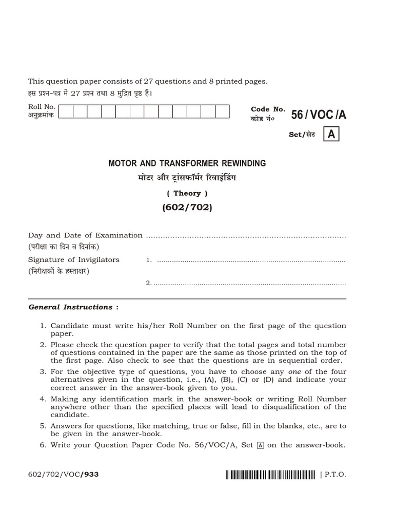 602-702 | PDF | Electric Motor | Machines
