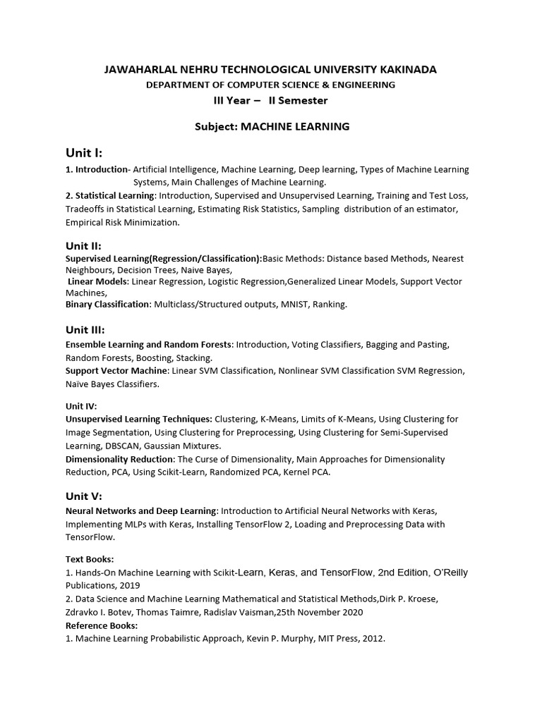 ML Feb Unit 1 Notes-Merged | PDF | Support Vector Machine | Machine ...