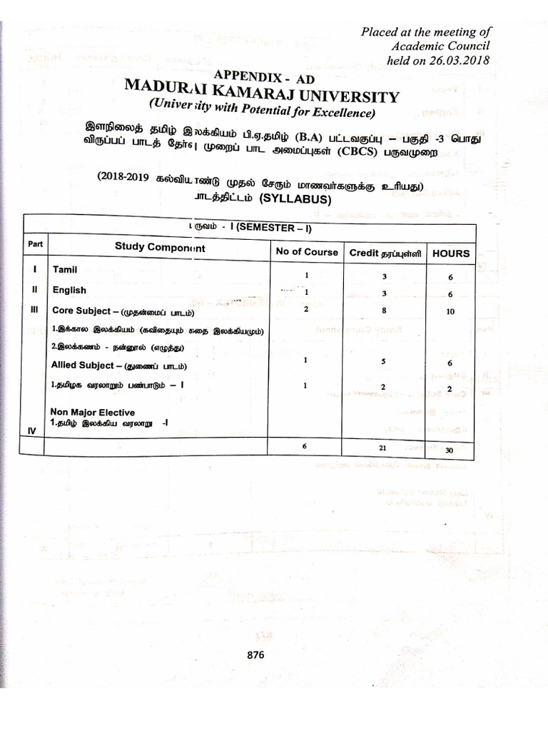 BA Tamil | PDF