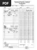 OFficial FIBA Scoresheet | PDF | Sports | Team Sports