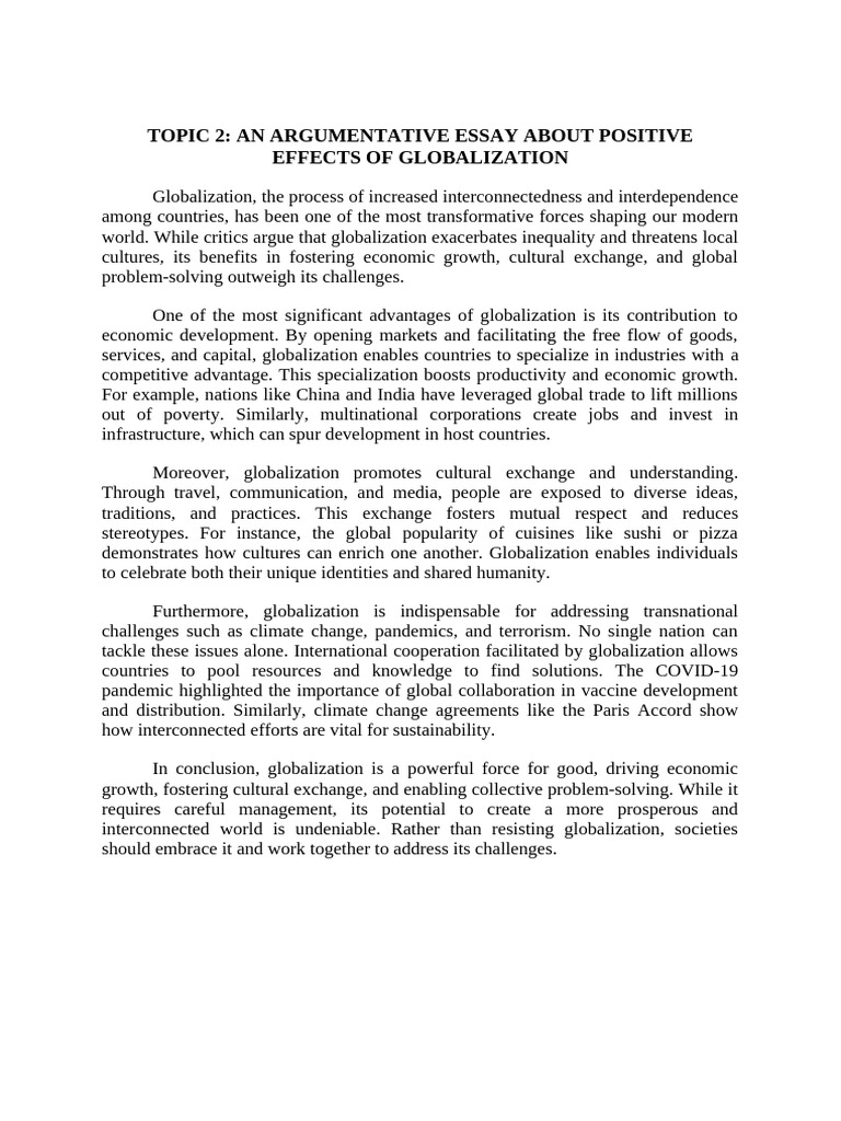 Example Globalization | PDF