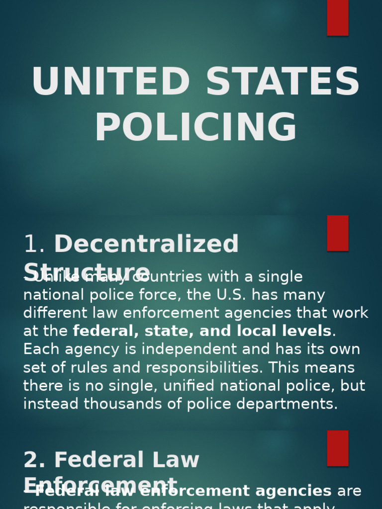 United States Policing | PDF | Police | Crimes