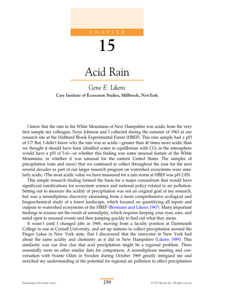 Understanding Acid Rain's Impact | PDF | Systems Ecology | Nature