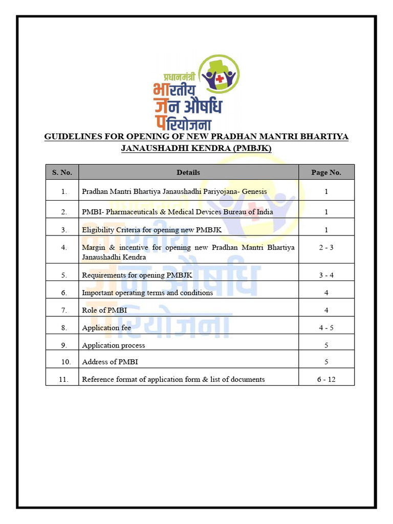 Guidelines for Opening PMBJK Centers | PDF