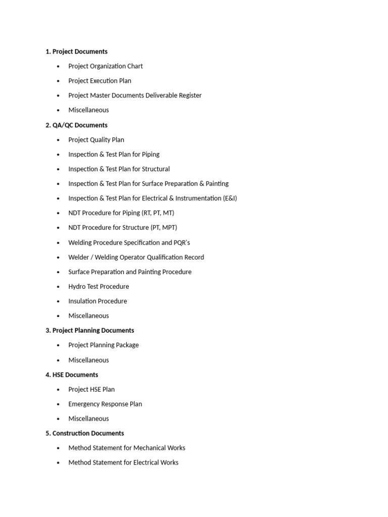 Oil and Gas Project PDDR | PDF