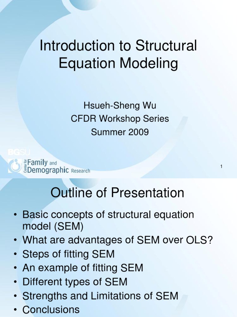 Structural Equation Modelling | PDF | Structural Equation Modeling ...
