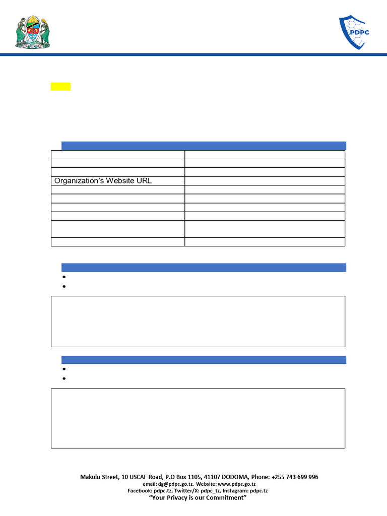 Quaterly Report Template - PDPC | PDF | Information Privacy | Privacy