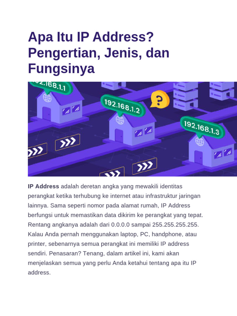Apa Itu IP Address | PDF