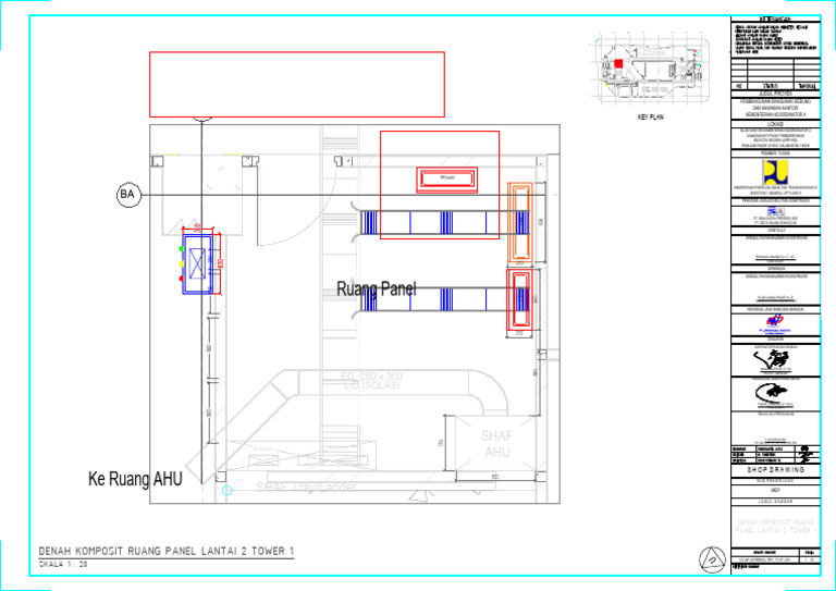 Denah Panel Tower 1 Lantai 2 | PDF