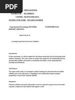 Murdock's 1962 Serial Position Effect Study | PDF | Memory Processes ...