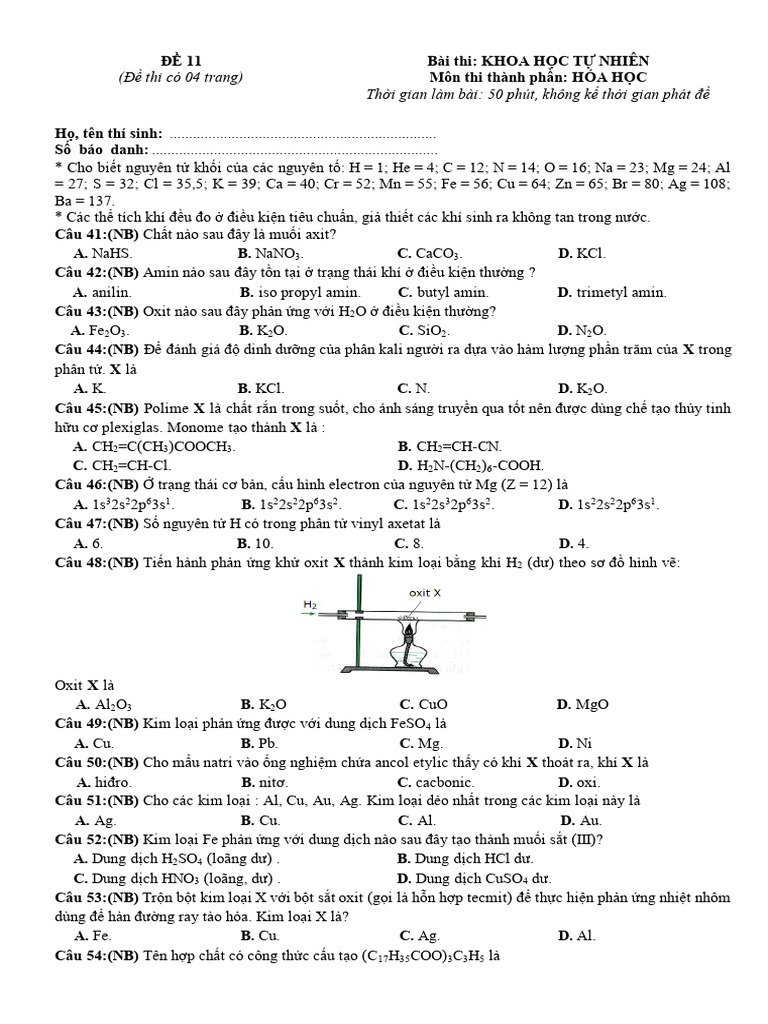 12-De Thi Thu-Tep 2-De 11 | PDF
