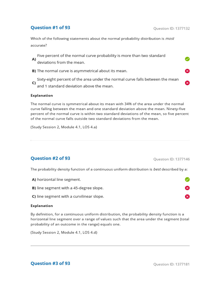 4 A Common Probability Distributions - Answers | PDF | Normal ...