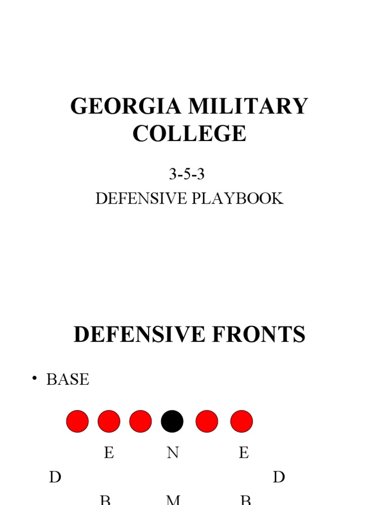 GMC Defense Playbook | PDF | National Football League Teams Seasons ...