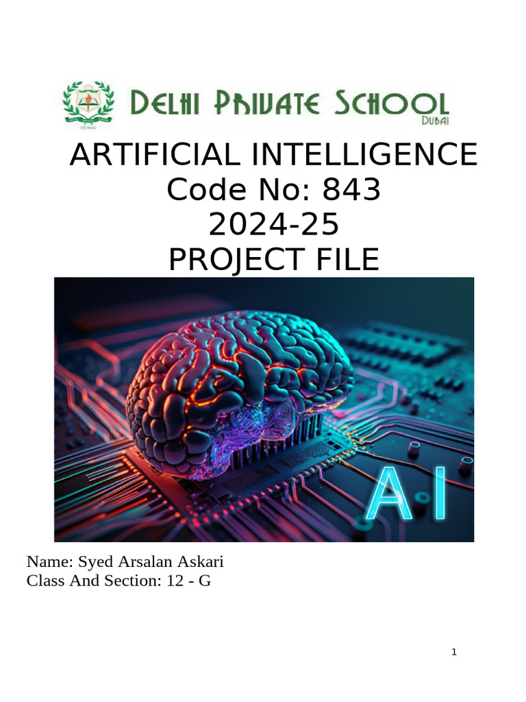 Final IBM-CBSE - AI - Project - Logbook | PDF | Usability | Artificial ...
