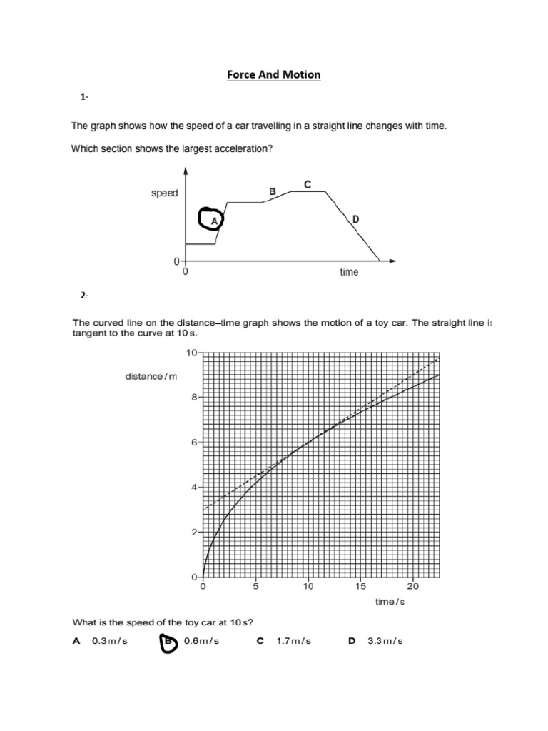 Force and Motion | PDF
