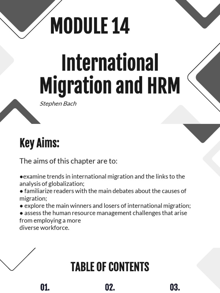 Module-14_IHRM | PDF | Immigration | Human Migration