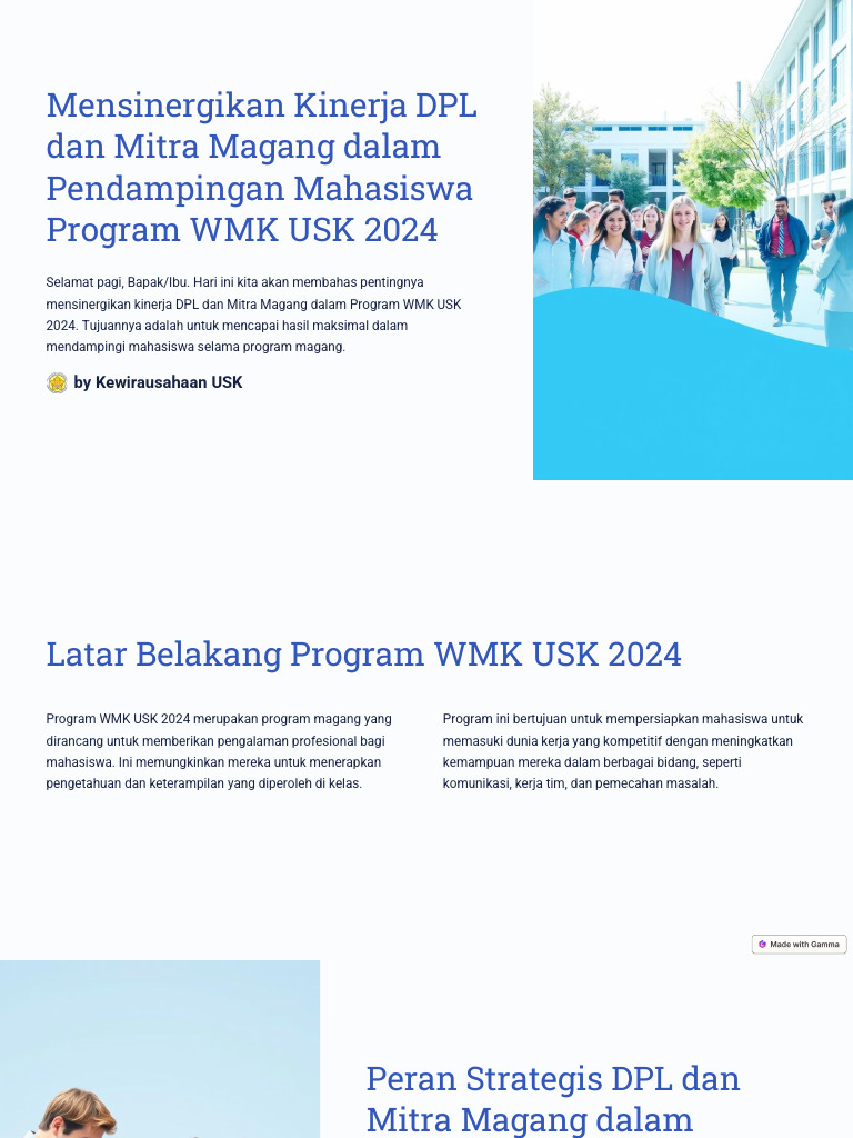 05 Mensinergikan Kinerja DPL Dan Mitra Magang Dalam Pendampingan Mahasiswa Program WMK USK 2024 ...