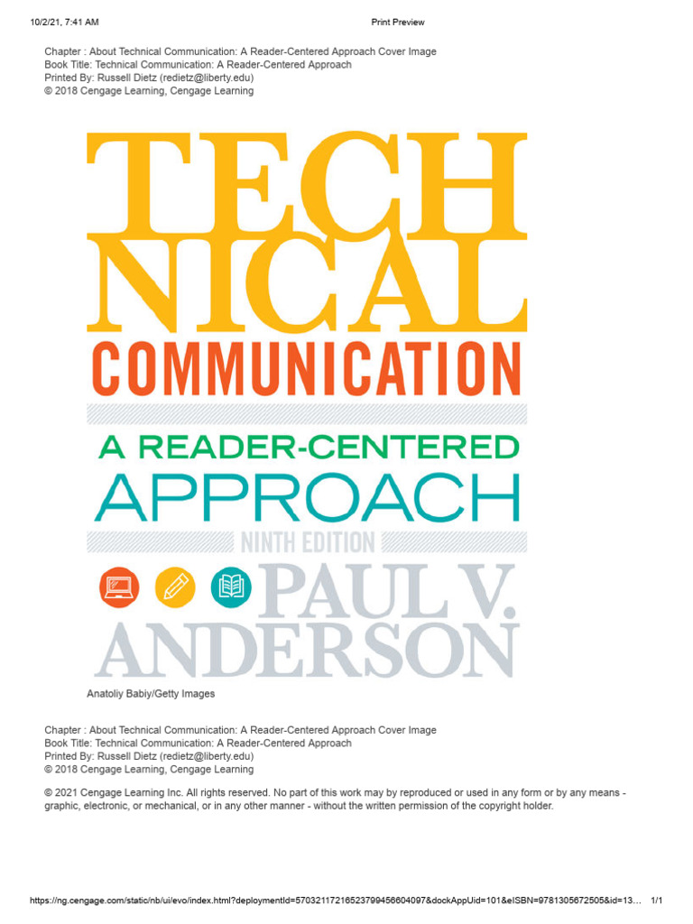 Andersen TechnicalCommunication | PDF