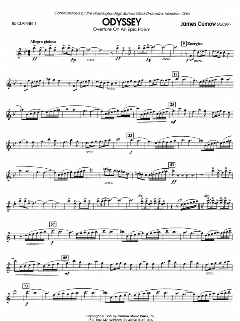 Clarinet 1 | PDF