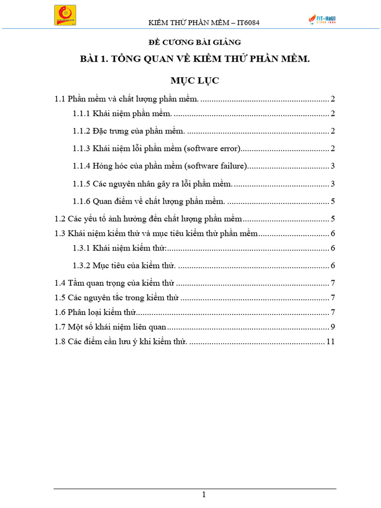 Bai 1 - de Cuong Bai Giang | PDF