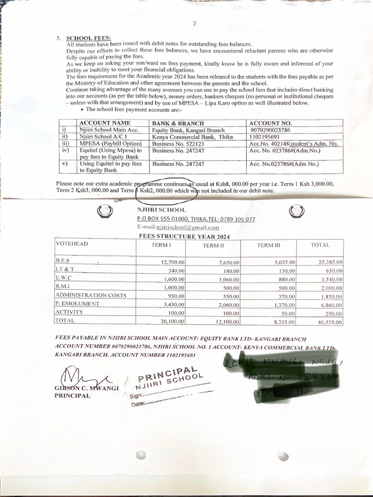 School Fees | PDF