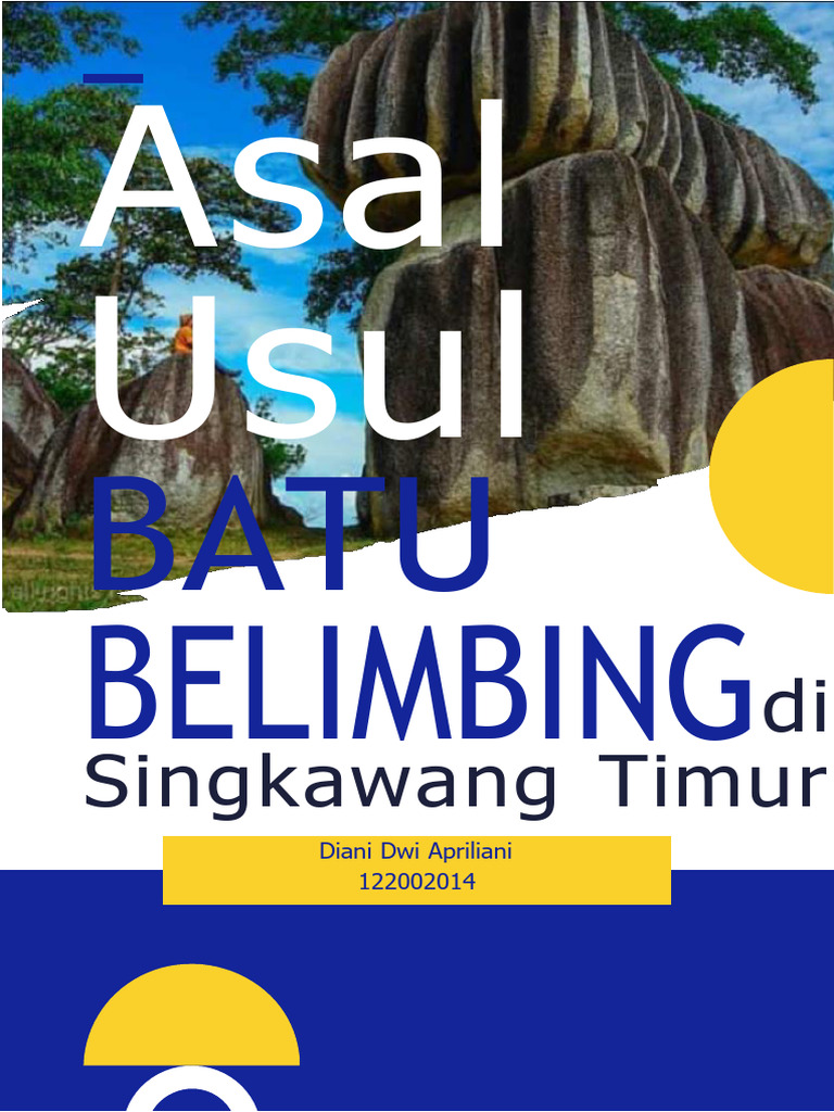 Sejarah Batu Belimbing Singkawang | PDF